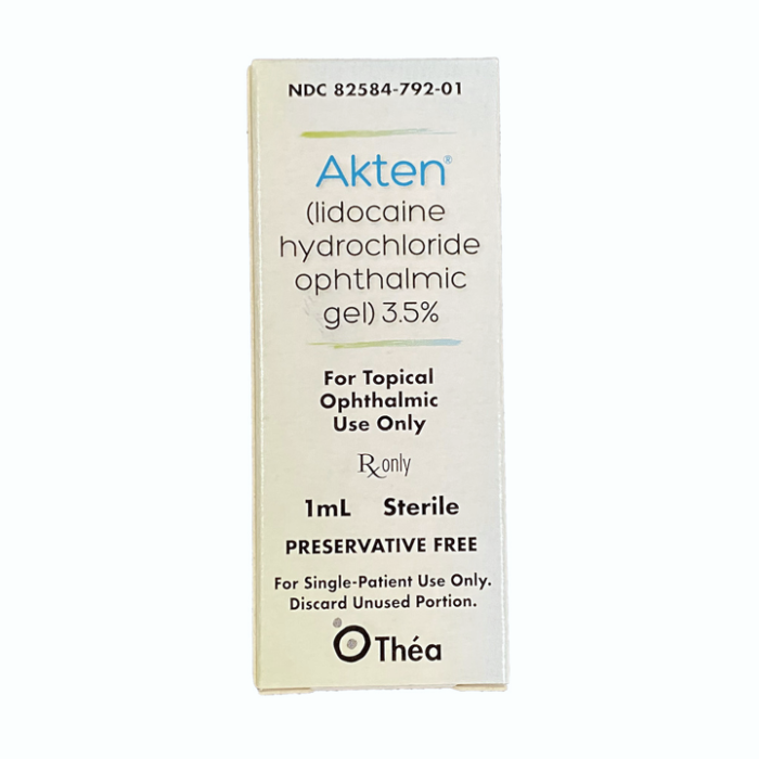 Akten 3.5%, 1ml Lidocaine Gel NDC 8258479201